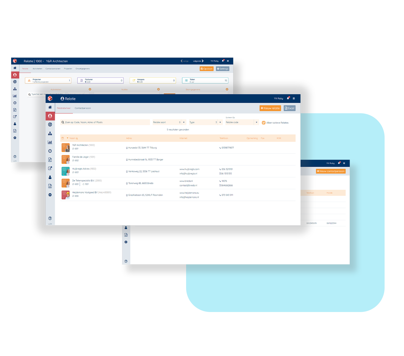 Projectmanagement software YVI Ruby | YVI Family